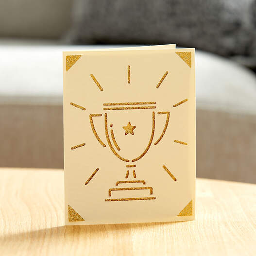 Cricut Joy™ Insert Cards, Cream/Gold Glitter | Cricut Shop