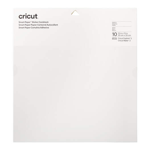 Smart Paper™ Sticker Cardstock, White | Cricut Shop