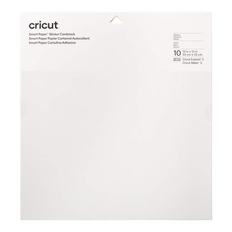 Smart Paper™ Sticker Cardstock, White | Cricut Shop