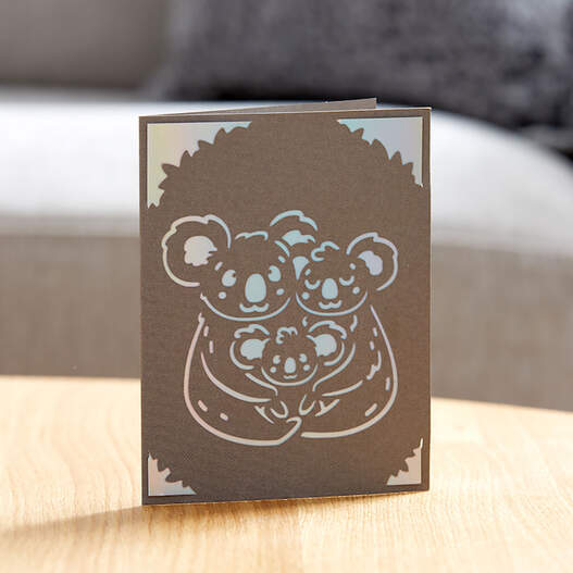 Cartes à insérer Cricut Joy™, Noir/Argent holographique | Cricut Shop