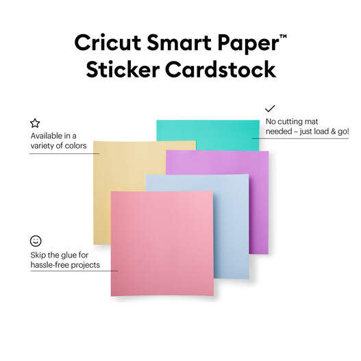 Smart Paper™ Sticker Cardstock, Pastels | Cricut Shop
