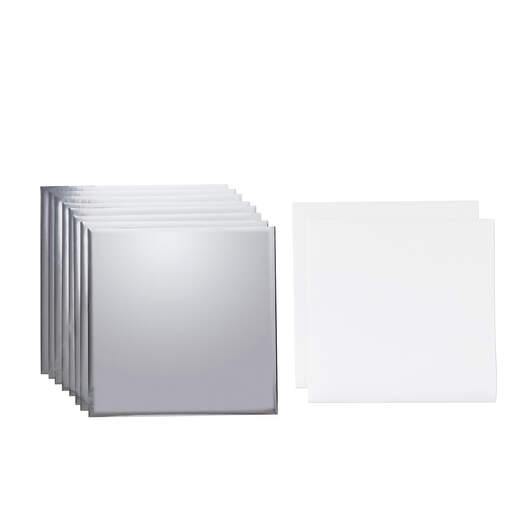 Feuilles de transfert de foil, argent (8 unités) | Cricut Shop