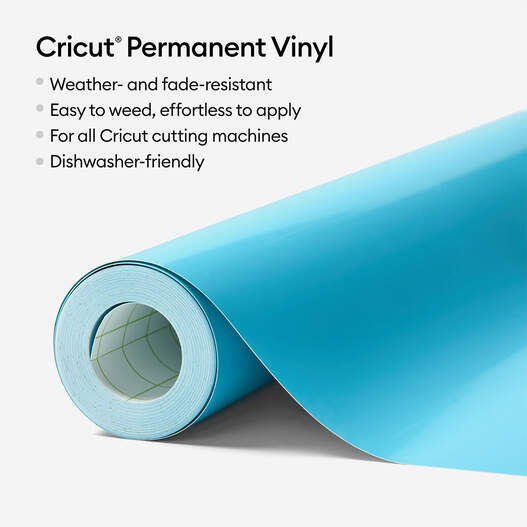 Light-Blue Cricut Permanent (15 ft) Vinyl - Adhesive Vinyl