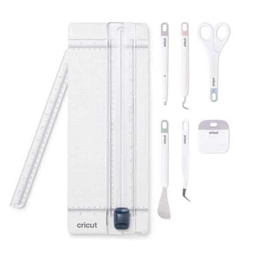 Cricut Essential Tool Set: 7 Piece Set + Portable Trimmer