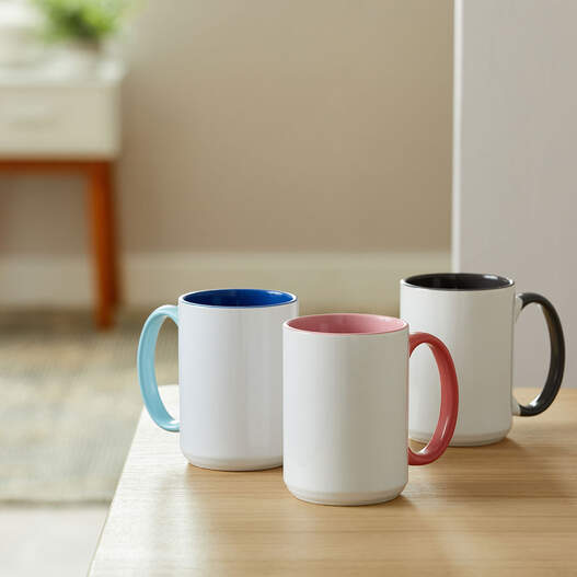 Ocean Cricut Blank Beveled Ceramic Mug 15 oz/425 ml (1 ct)