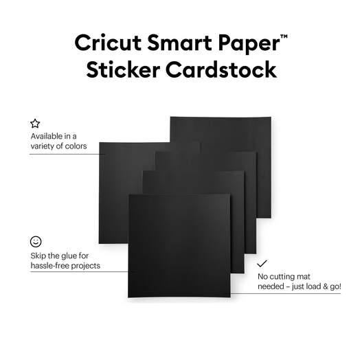 Cricut Smart Paper™ Sticker Cardstock in Sleek Black