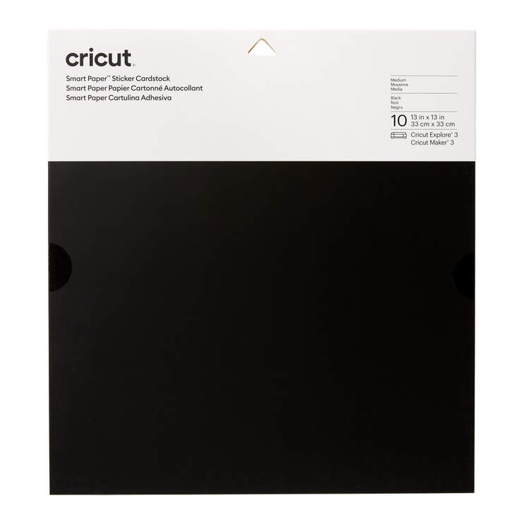 Smart Paper™ Sticker Cardstock, Black | Cricut Shop