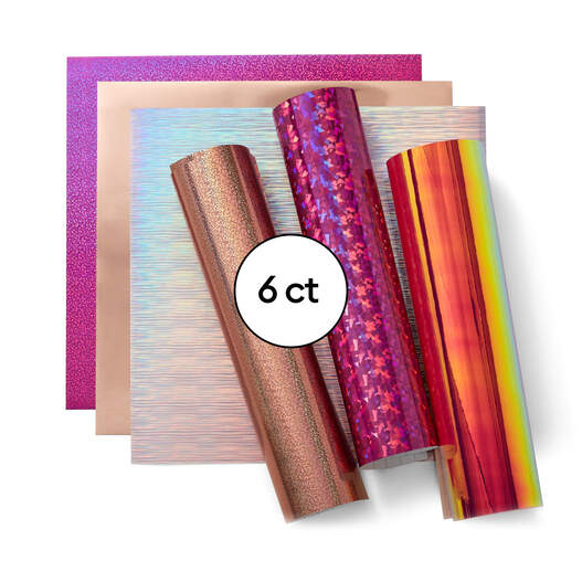 Pink Sampler (6 ct) - Cricut Permanent Holographic Vinyl