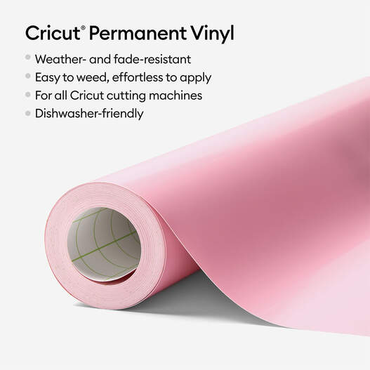 Light-Pink Cricut Permanent (15 ft) Vinyl - Adhesive Vinyl