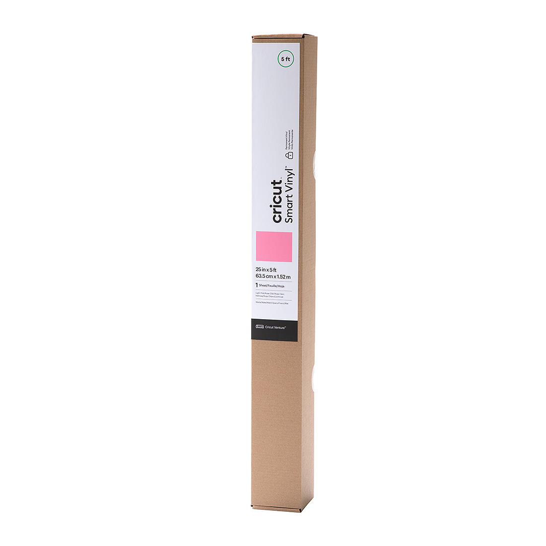 Light Pink Cricut Smart Vinyl - Permanent, 25 in x 5 ft Roll