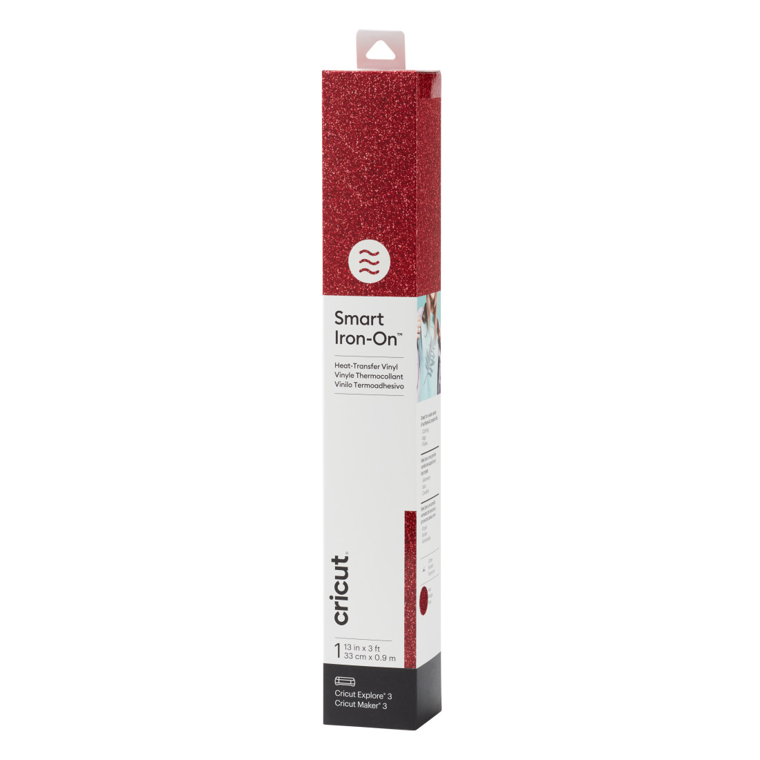 Red Cricut Smart Iron-On HTV Glitter - 3 ft Roll Projects