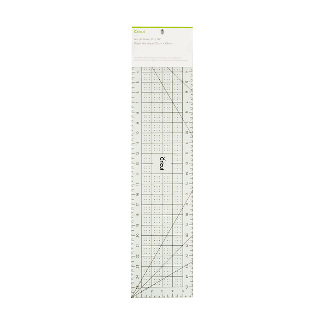 Cricut Acrylic Ruler - 6" x 26" Measurement Tool
