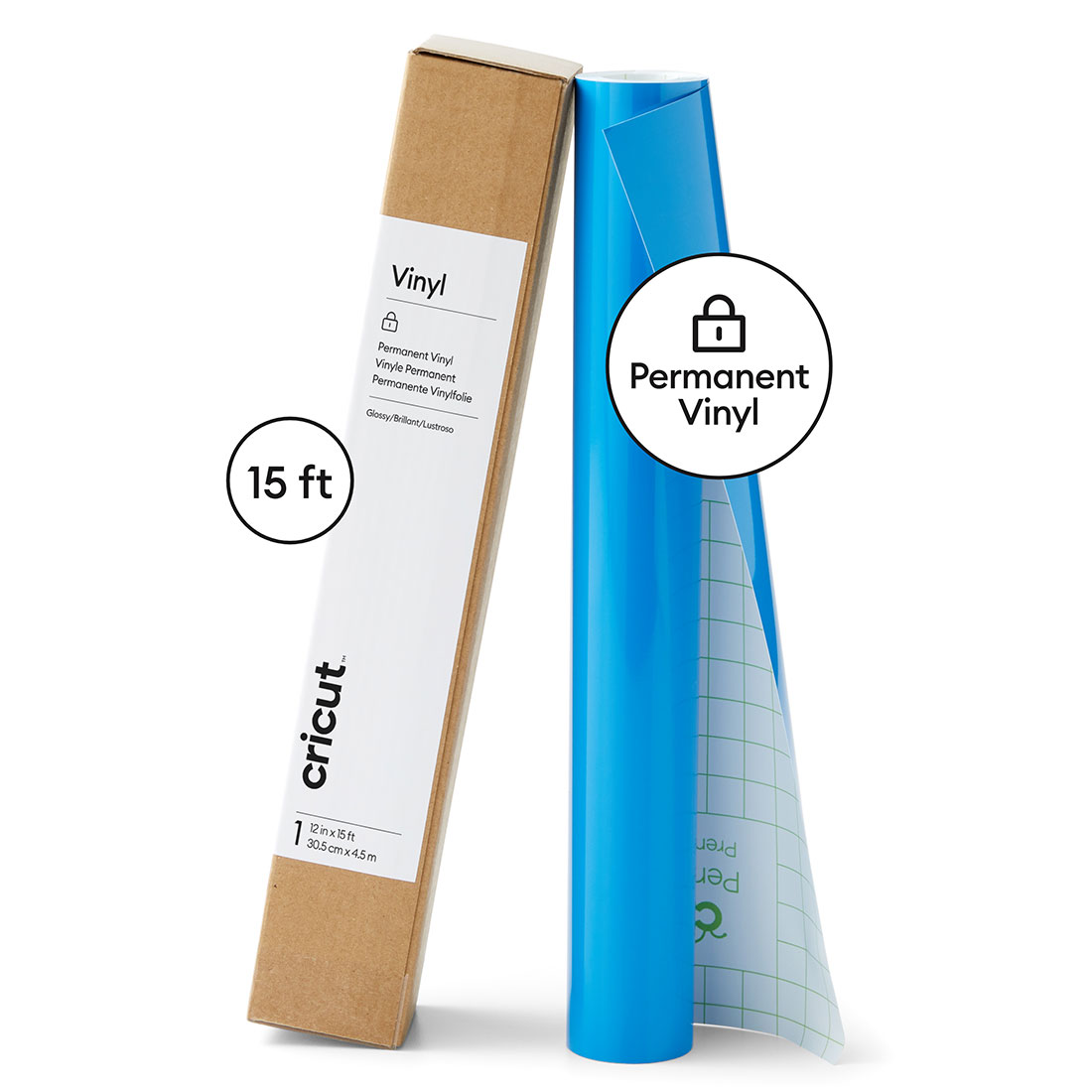 Medium Blue Cricut Permanent (15 ft) Vinyl - Adhesive Vinyl