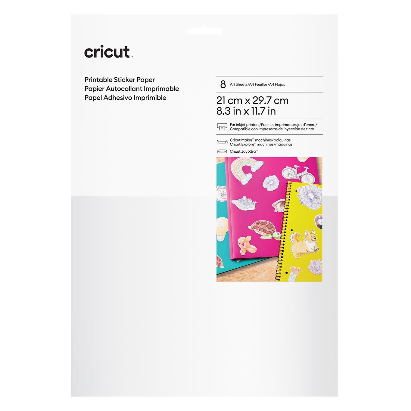 Printable Sticker Paper – A4 (8 ct) | Cricut Shop