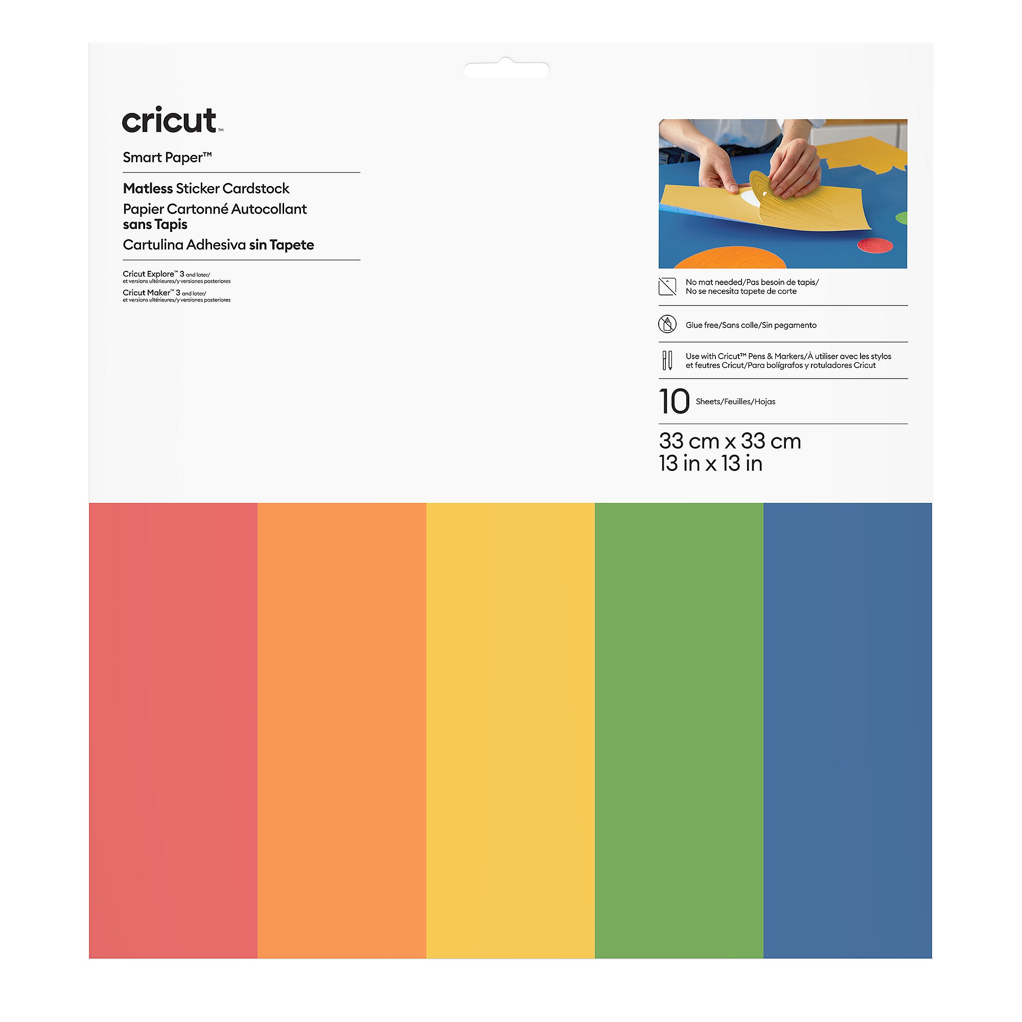 Cricut Joy™ Smart Paper™ Matless Sticker Cardstock, Bright Bow Sampler ...
