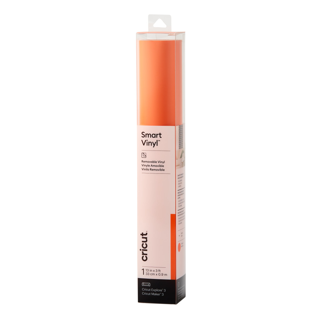 Orange Cricut Smart Vinyl - Removable, 3 Feet Long