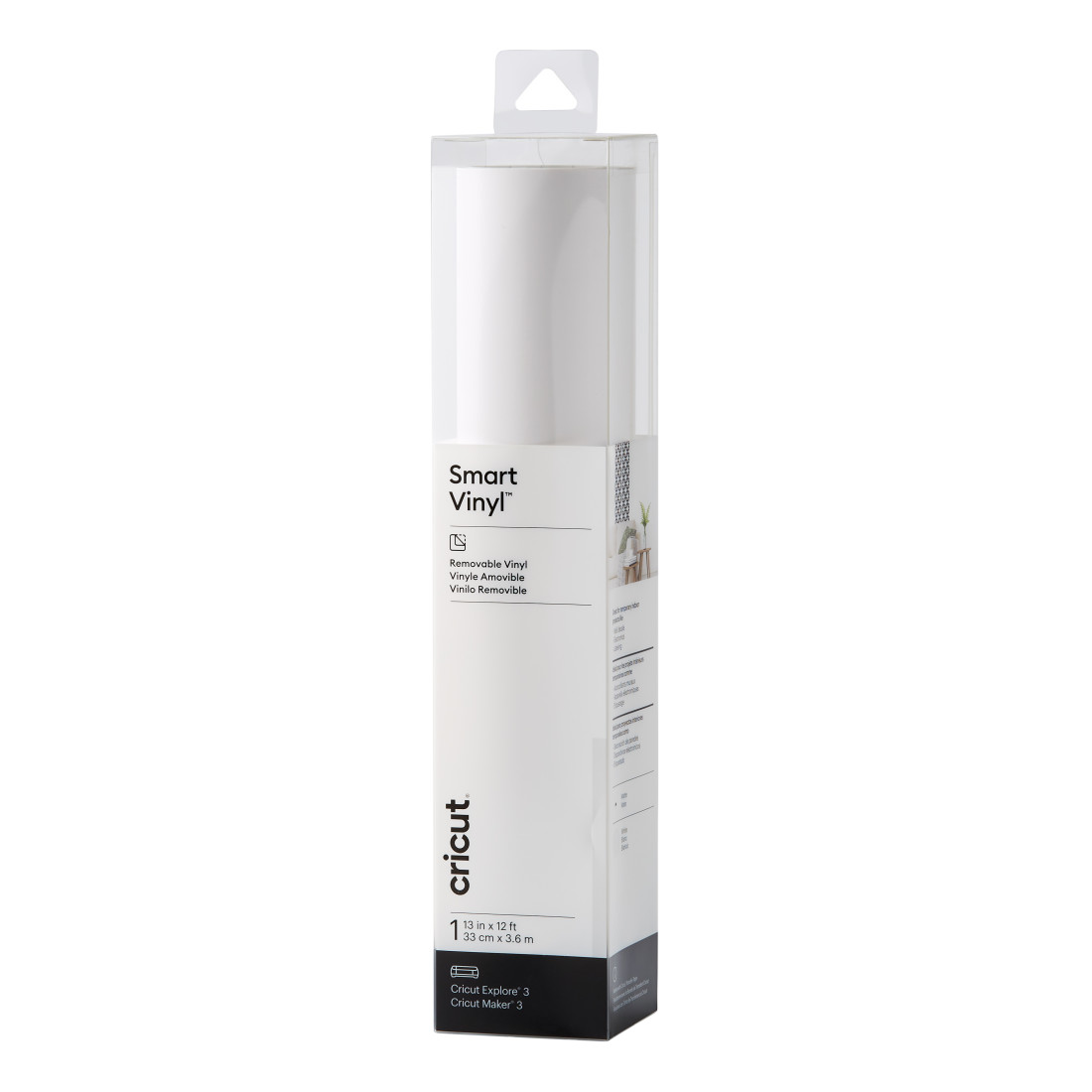 White Cricut Smart Vinyl Removable Roll - 12 ft Length